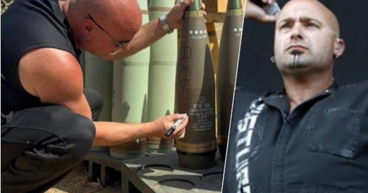 Metalzanger signeert Israëlische granaten en is niet meer welkom in ...