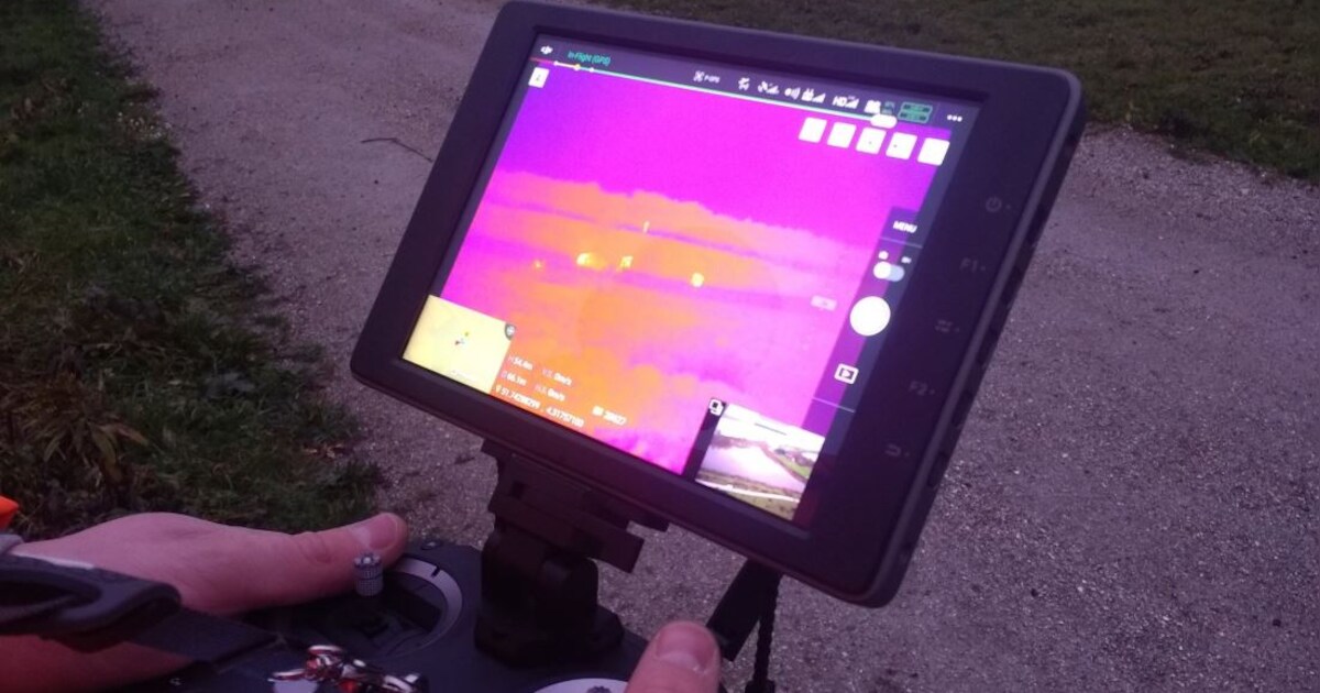 Test met drone en warmtecamera op Tiengemeten | Regio | AD.nl