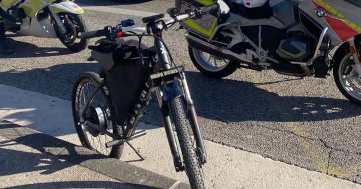 Motoragenten worden op Franse snelweg ingehaald door 16-jarige op ...