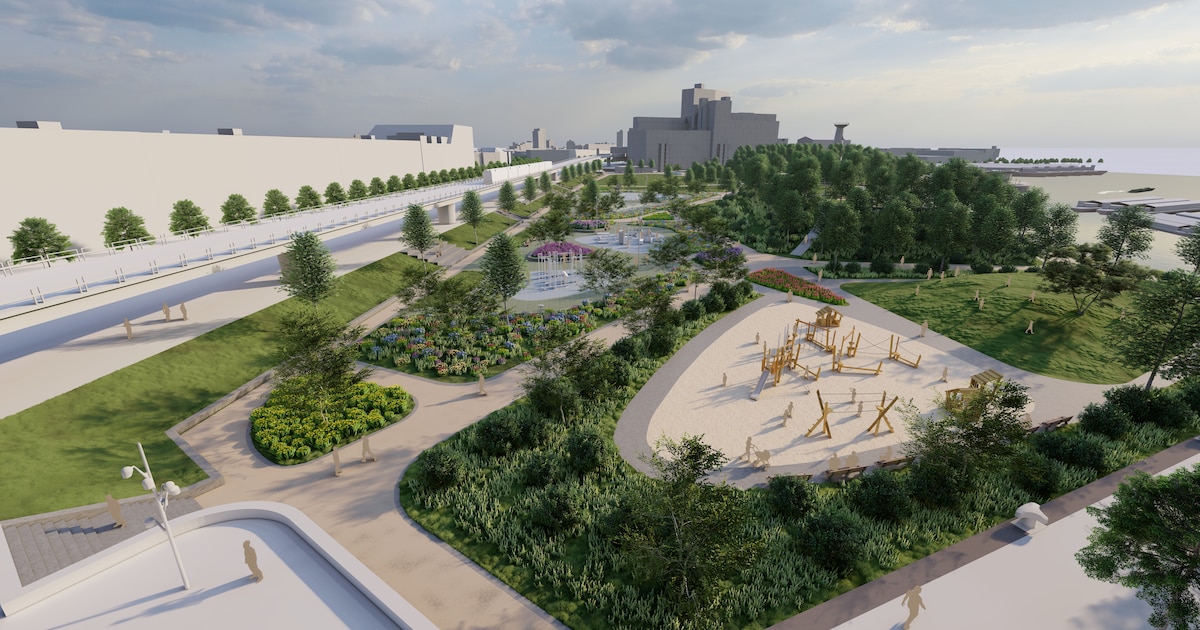 Gloednieuw stadspark in de Maashaven kost 90 miljoen euro: zo komt het ...