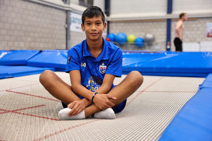 41 backflips in 30 seconden? Trampolinespringer Kwin (13) doet het gewoon, maar hij droomt van ...