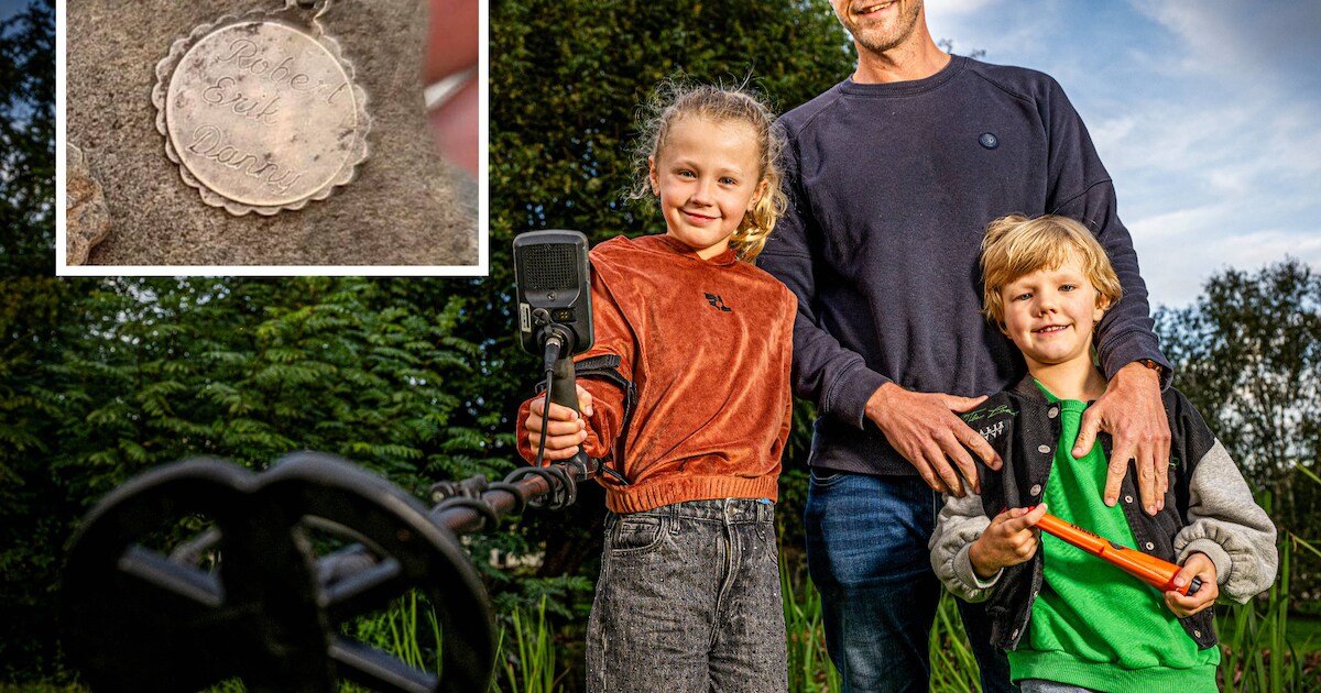 Ella (10) en Vic (7) vinden unieke schat in Frankrijk: ‘Heeft heel ...