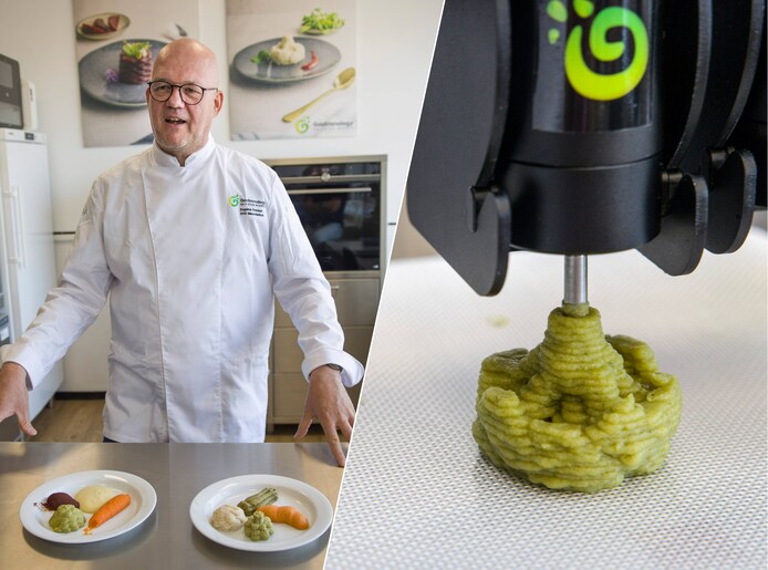 Patiënten krijgen 3D-geprinte wortel of broccoli op bord: gezond, goed ...