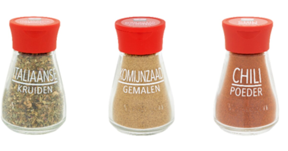 Belangrijke waarschuwing: mogelijk glasdeeltjes in kruidenstrooiers ...