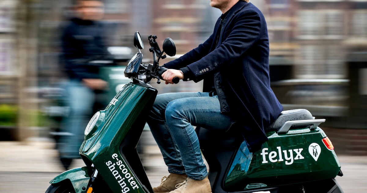 Deelscooters van Felyx breiden uit naar Hoek van Holland | Waterweg | AD.nl