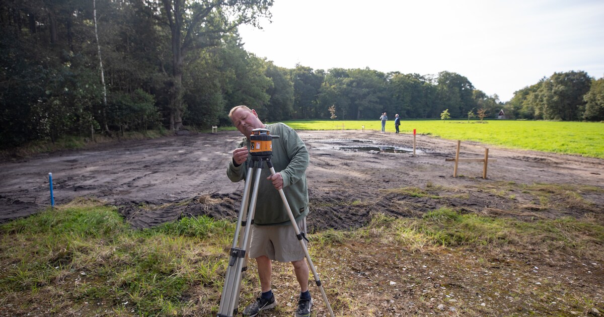 Bouw theehuis op Landgoed Pijnenburg bij Lage Vuursche gestart: ‘Is nodig voor de natuur ...