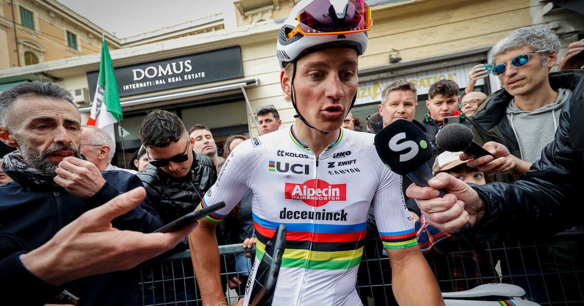 ‘Onzelfzuchtige’ Van der Poel helpt Jasper Philipsen aan zege: ‘Mathieu ...