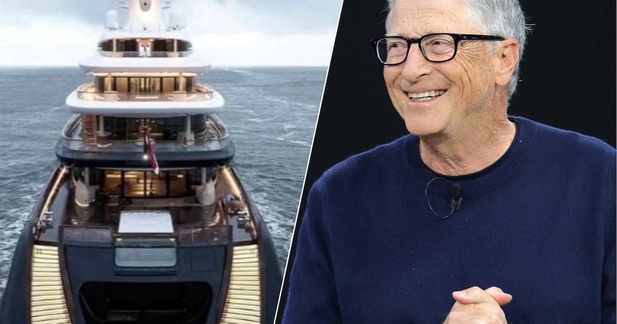 Dit Nederlandse superjacht van Bill Gates staat te koop voor een absurd ...