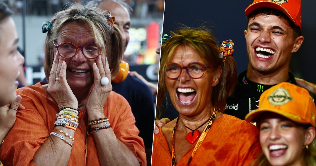 Belgische moeder van Lando Norris schiet vol bij wereldtitel zoon ...