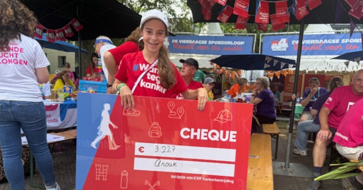 Anouk (12) liep Vierdaagse voor haar opa zonder veel problemen: ‘Ik ga ...