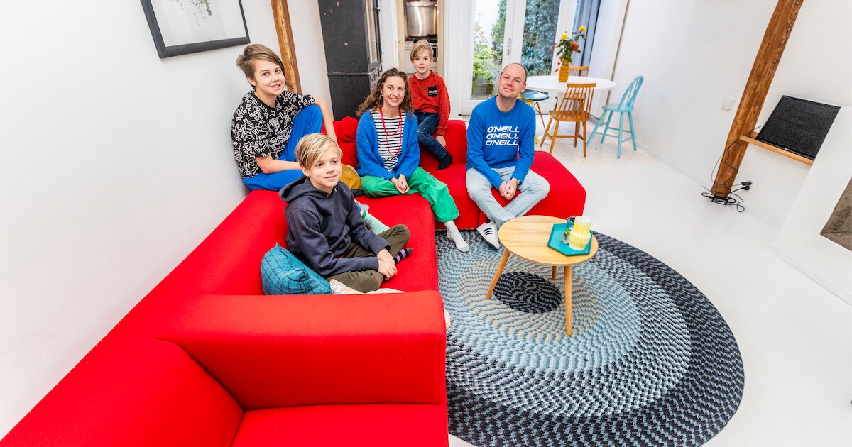 Daan (12), Bente (11) en Teun (8) vinden het nu nog gezellig op één ...