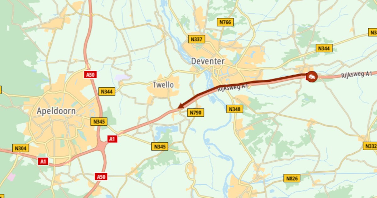Ongeluk op A1 bij Deventer: rijstrook weer open, file opgelost ...