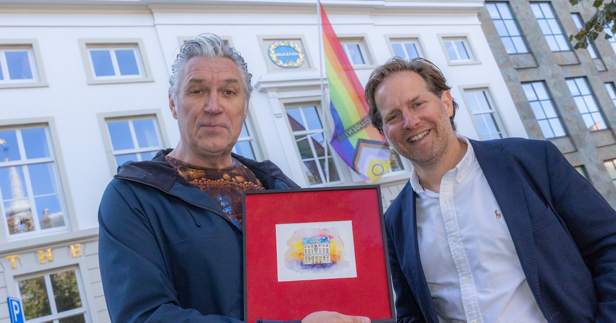 Boy Boelhouwer houdt van Haagse humor en geeft Sjaak Bral een aquarel ...