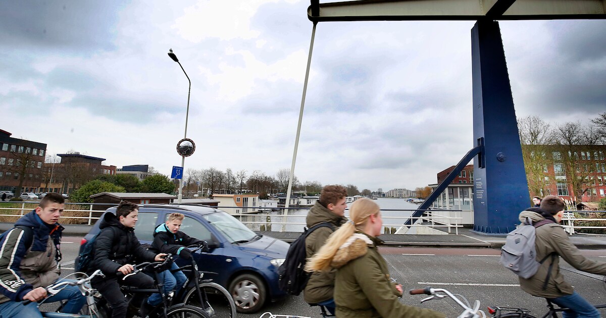 Fietser botst op Gorcums brug tegen zijkant van een stadbus | Gorinchem | AD.nl