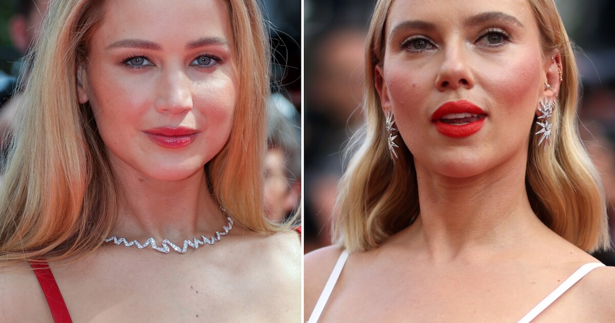 Jennifer Lawrence op teenslippers en de ‘kiekeboe-bh’ van Scarlett ...