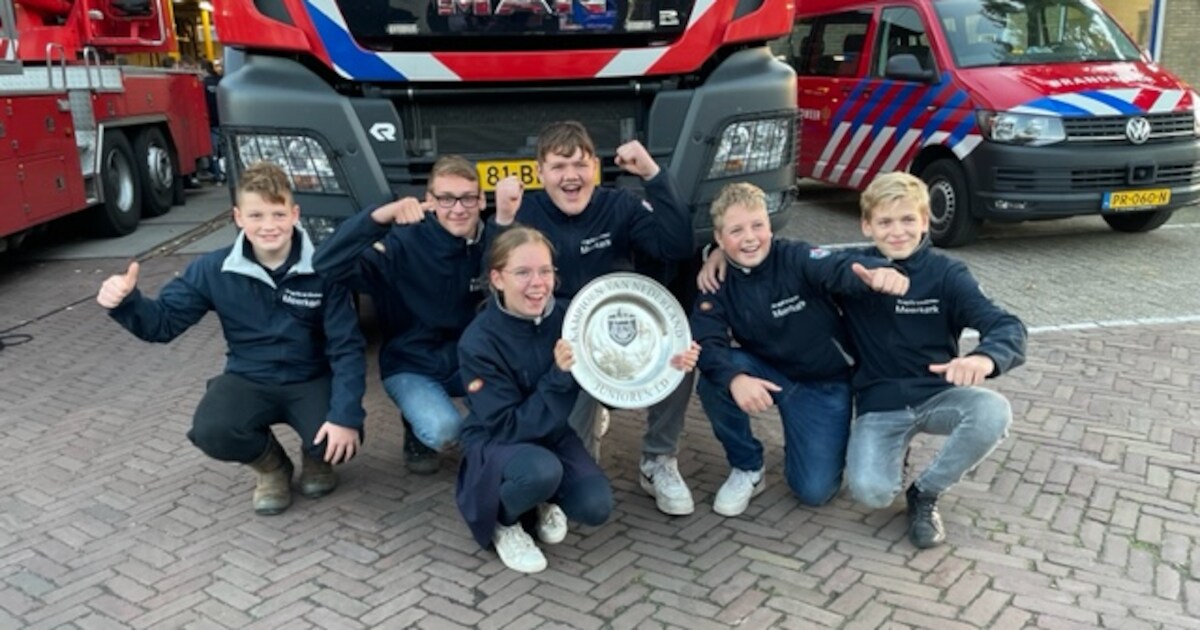 Jeugdbrandweer Meerkerk is Nederlands kampioen: ‘Ze gaan voor elkaar ...