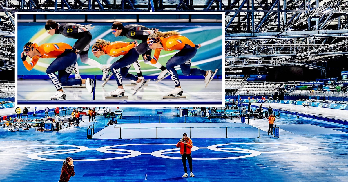 In deze grijze congreshal strijden schaatsers om goud: ‘Weet je wat ...