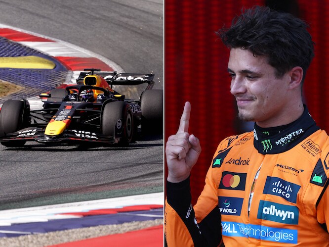 Max Verstappen grijpt in uitgestelde race nipt naast podiumplek, Oscar Piastri verslaat ...