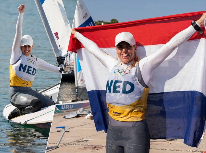 ‘Harder varen’, riep Jessie (2) vanaf het strand naar haar gouden ...