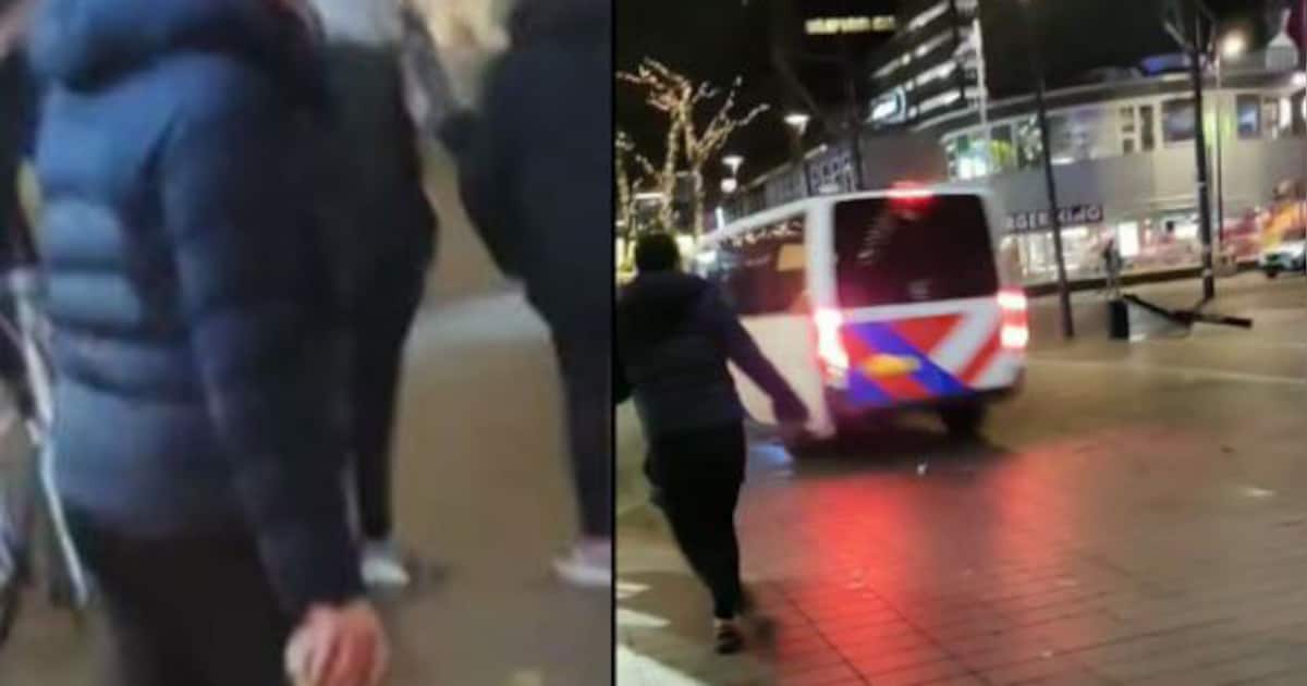 Politie deelt eerste foto's van relschoppers Rotterdam: zwaaiende ...