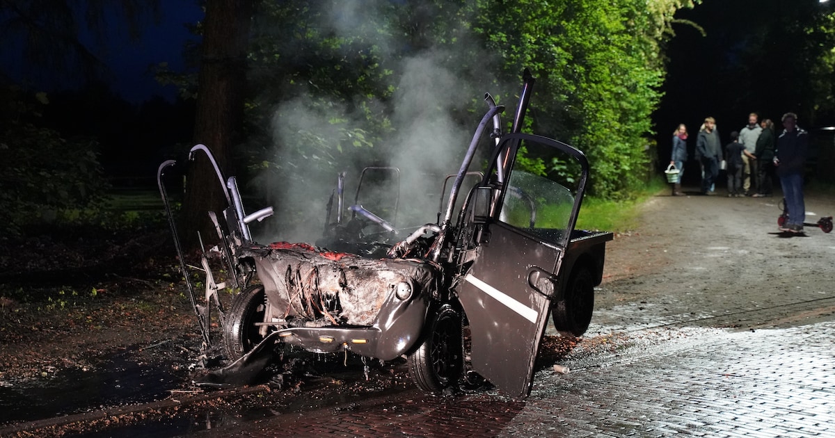 Brommobiel uitgebrand op de Assel in Hoog soeren | Regio | AD.nl