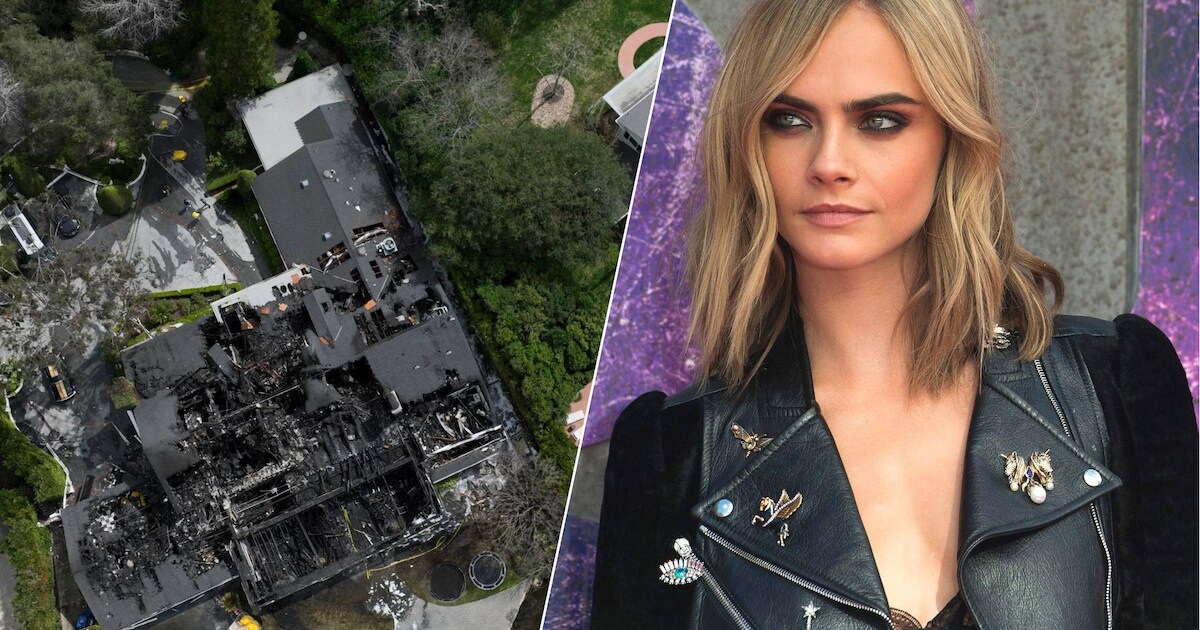 Villa Brits model Cara Delevingne verwoest na enorme brand: ‘Mijn hart ...