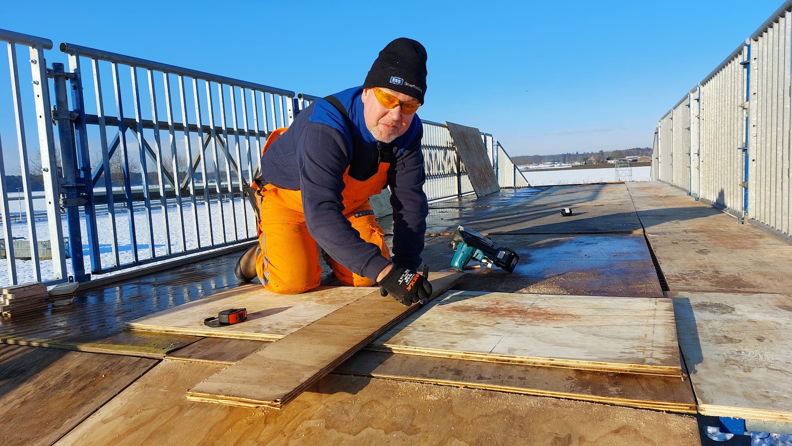 Witte wonderwereld bij opbouw NK veldrijden in Huijbergen: ‘Mooi beeld ...