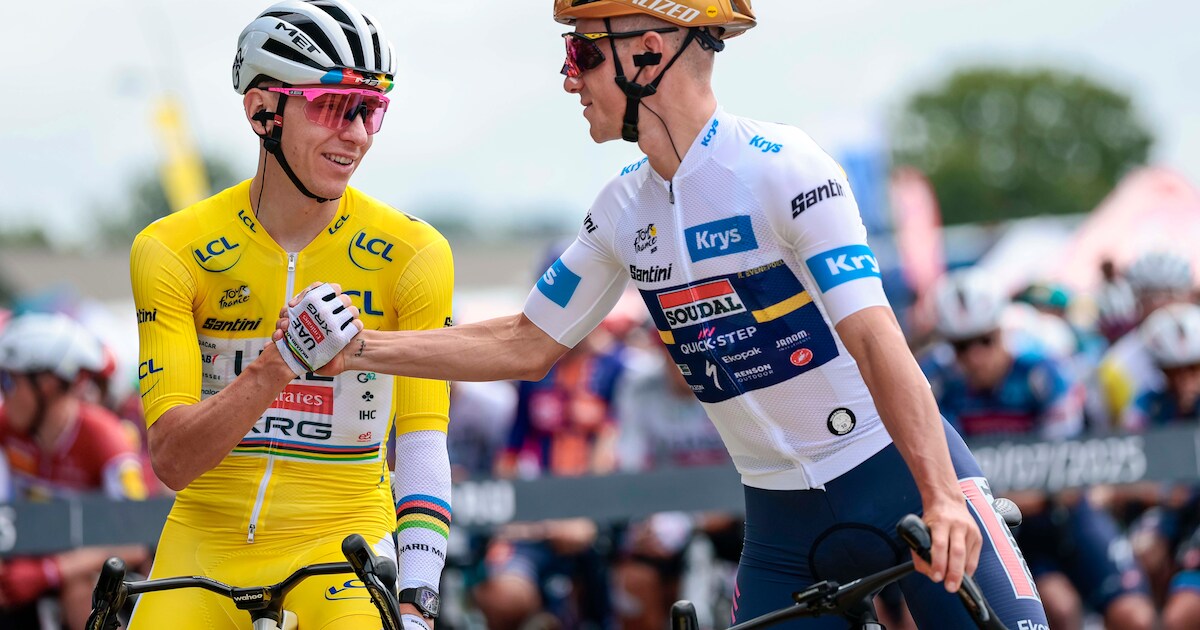 Vader van Remco Evenepoel verrast: ‘Ik heb niet de indruk dat Tadej ...