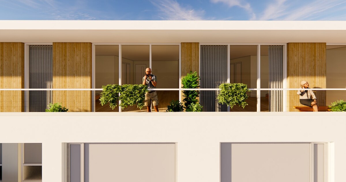 Oplossing voor de woningnood ligt hier op het dak: bouwen op een bestaand wooncomplex ...