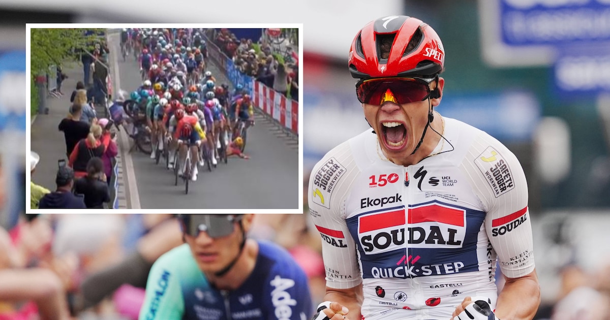 Droom wordt deceptie voor Dylan Groenewegen door massale val in ...