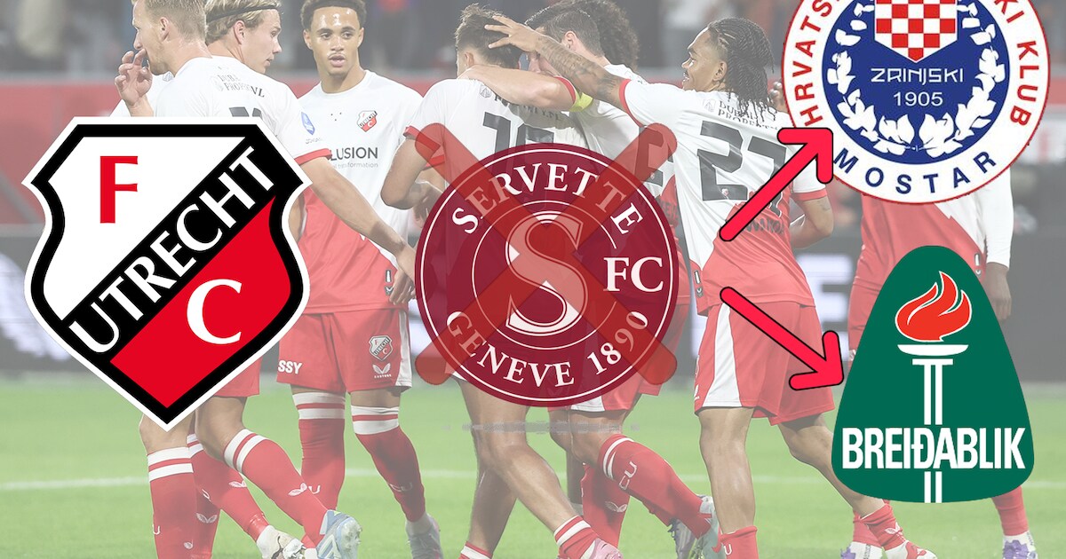 FC Utrecht bij winst op Servette naar Bosnië of IJsland, bij nederlaag ...