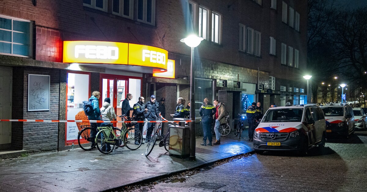 Verdachte van overval op Febo in Amsterdam is gewond geraakt door ...