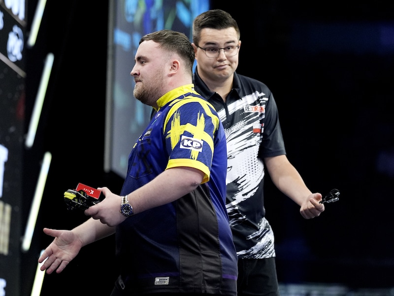 Programma en stand Premier League Darts | Michael van Gerwen en Gian ...
