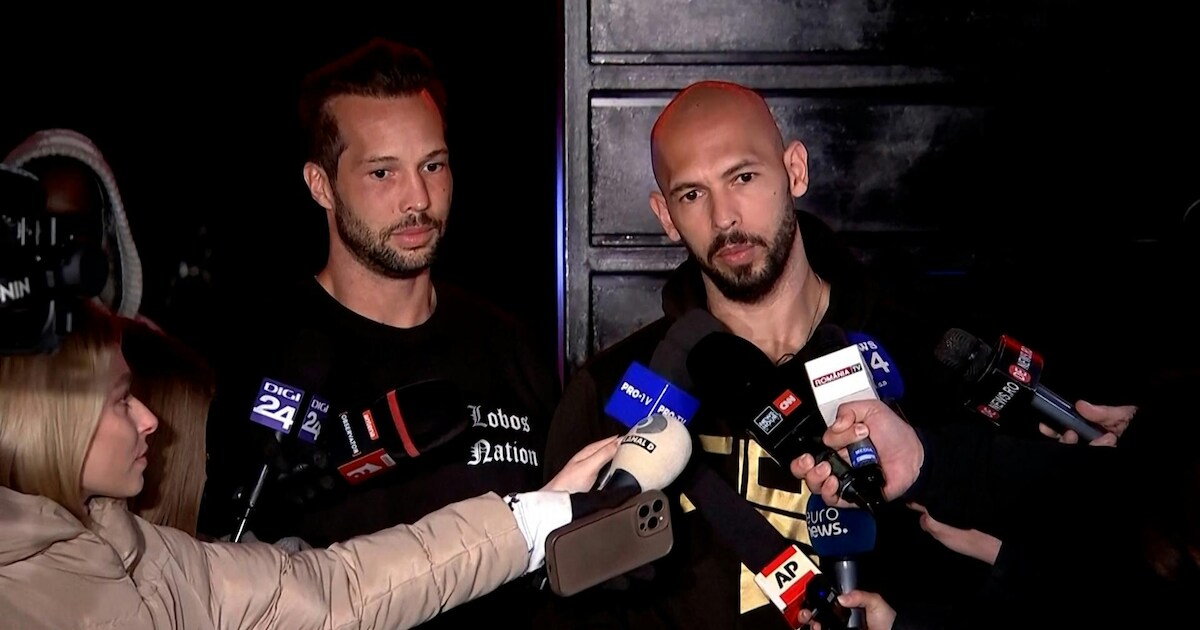 Broers Andrew en Tristan Tate in VK aangeklaagd voor verkrachting en ...