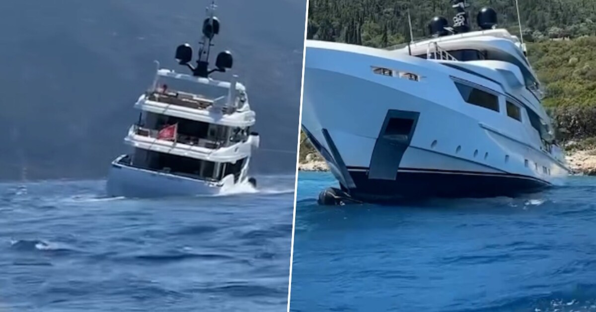 Peperduur superjacht zinkt bijna voor Griekse kust door domme fout ...