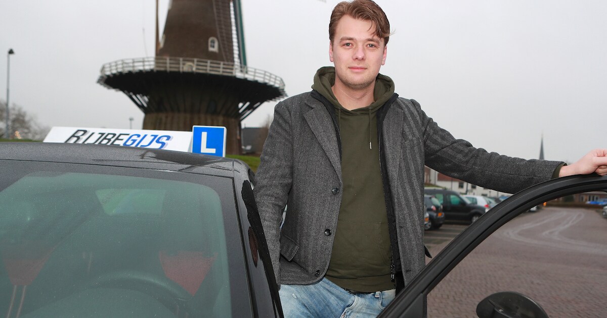 Gijs begint zijn eigen rijschool: ‘Ik hoop dat het in mijn voordeel ...