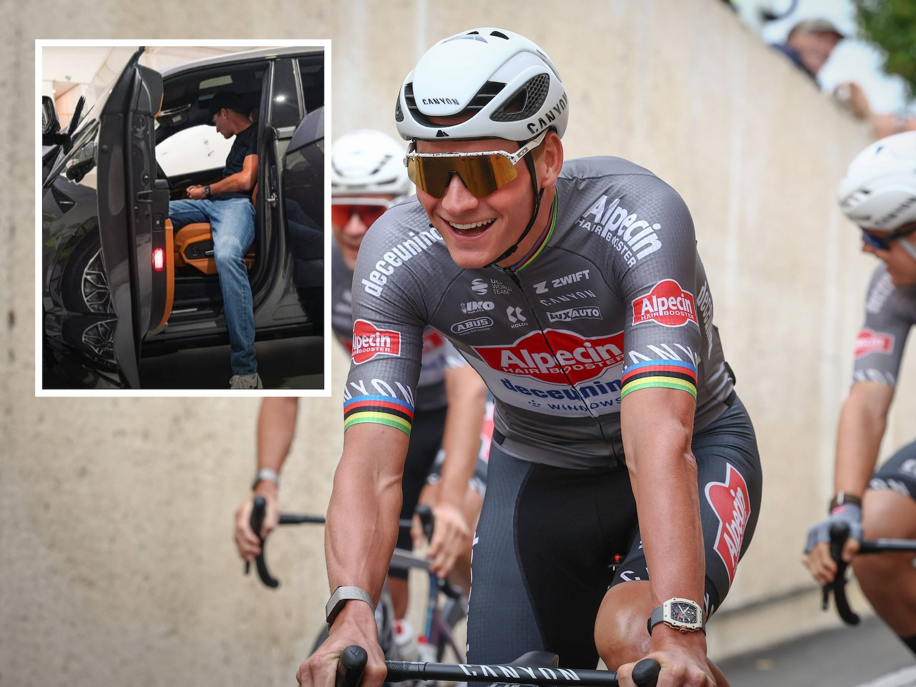 Multitalent Mathieu van der Poel neemt het op de golfbaan op tegen zwemlegende Michael Phelps ...