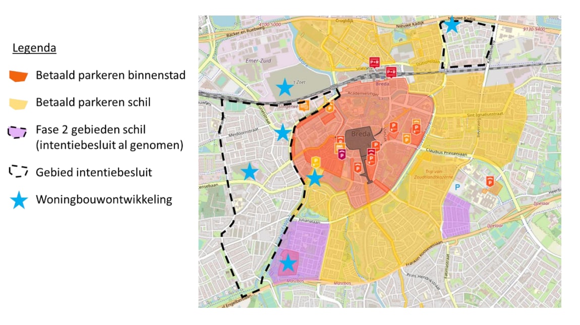 Nieuw parkeerregime in Breda vanaf 1 januari: dit ga je voortaan overal ...