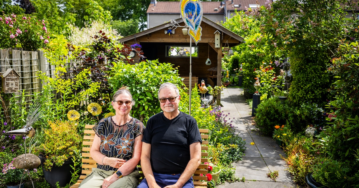 Kunstenaars Els en Tom leven tussen hun eigen kunstwerken: ‘De tuin ...