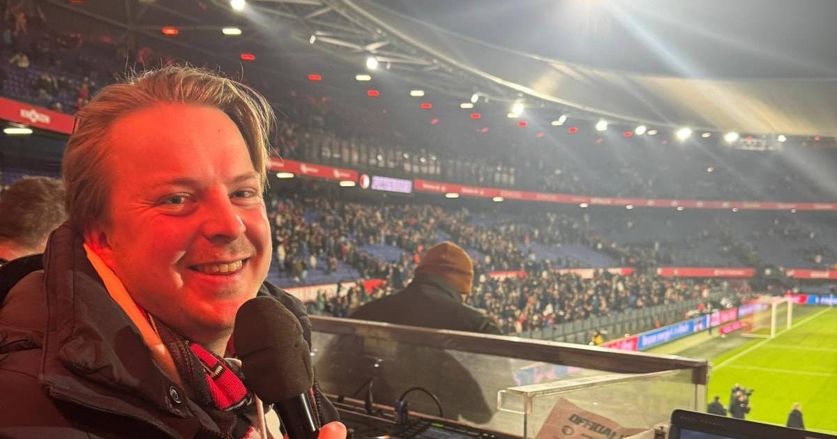 Sjoerd Keizer was speaker in Feyenoord-stadion de Kuip | Sport | AD.nl