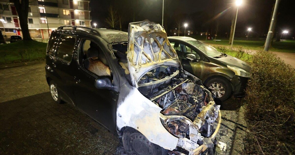 Auto gaat in vlammen op in Den Bosch, brandstichting niet uitgesloten | Den Bosch | AD.nl