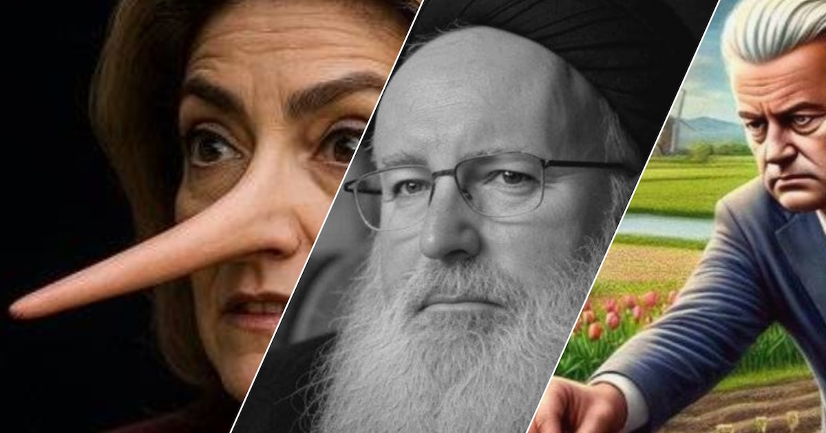 Met AI-gemaakte plaatjes van lijsttrekkers gaan rond: Timmermans staat op slechts 3 van de 333 ...