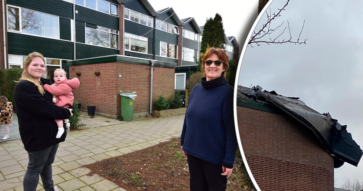 ‘Mam! Het dak vliegt eraf’: storm rukte de daken van Ineke en haar ...
