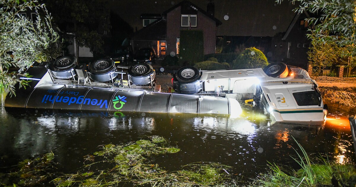 Chauffeur vult tank met melk bij boer, belandt daarna met vrachtwagen ...