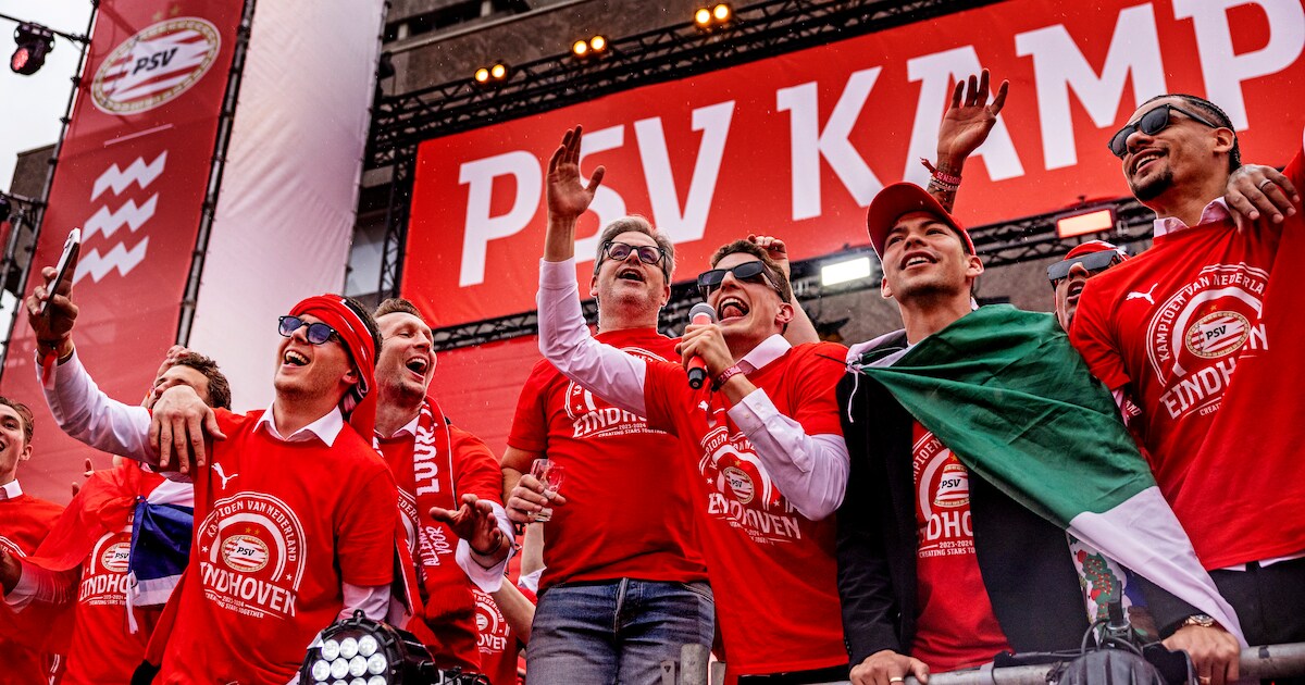 Bekijk hier de hoogtepunten van de huldiging van PSV in een feestelijk ...