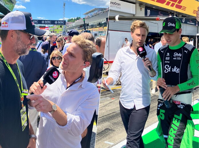 F1-pitreporter Chiel leeft zijn droom: ‘Maar mijn moeder in de ...