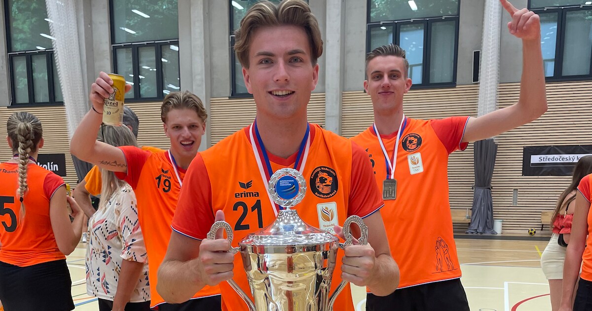 Deze korfballer is na WK-titel nu ook Europees kampioen: ‘Voelt anders ...