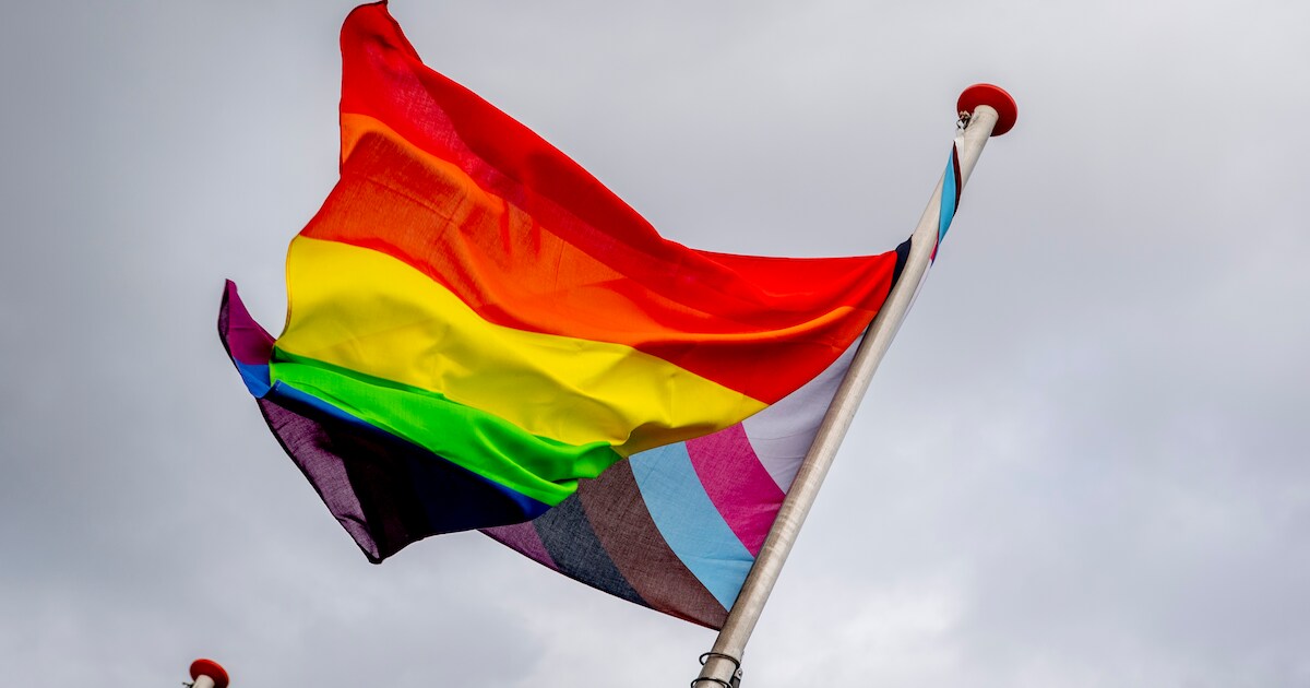 Wethouder Anne Sterenberg hijst Progress vlag in Soest | Soest | AD.nl