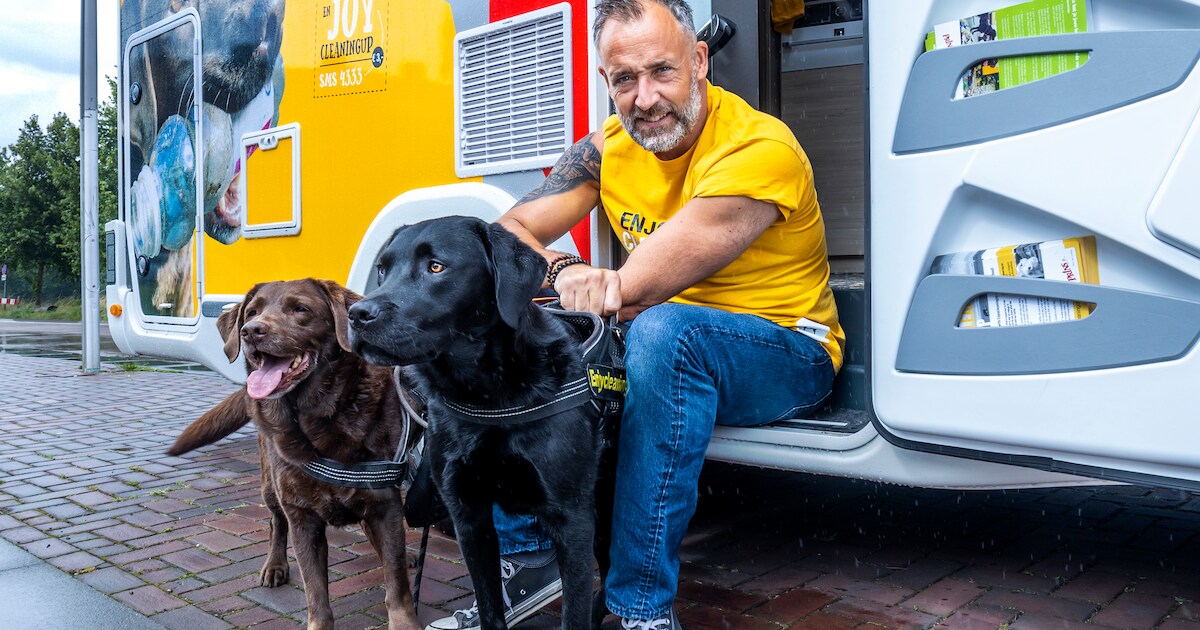 Bijzonder: de honden van Alex (46), Joy en Bas, zijn getraind in het ...