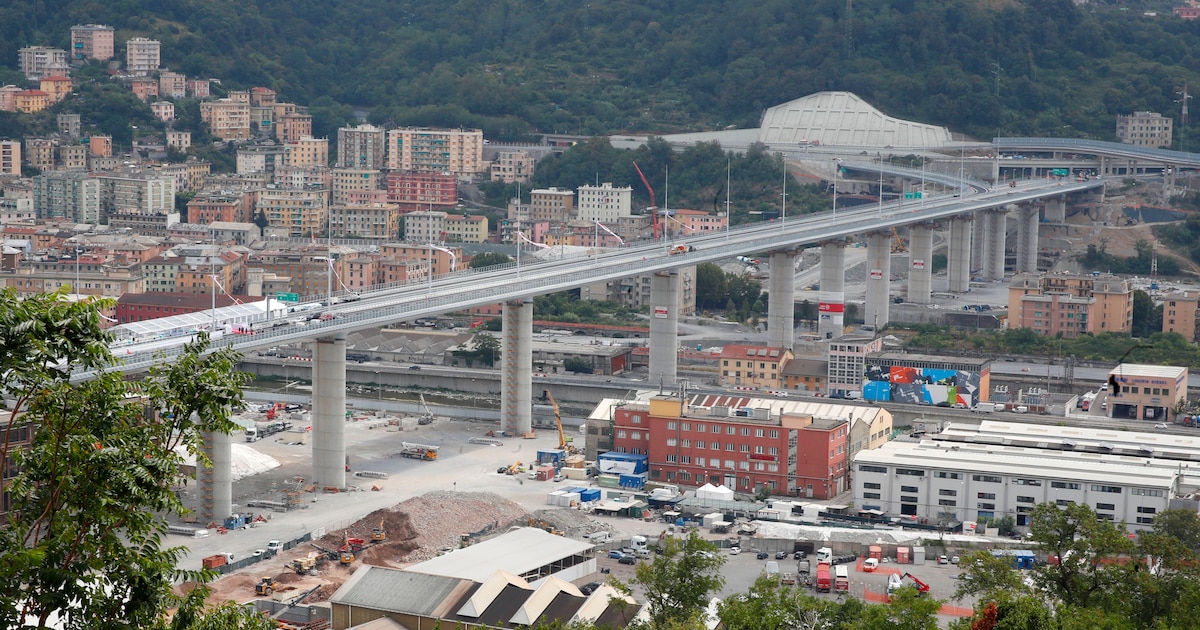 Nieuwe brug Genua in recordtijd uit de grond gestampt na brugdrama ...